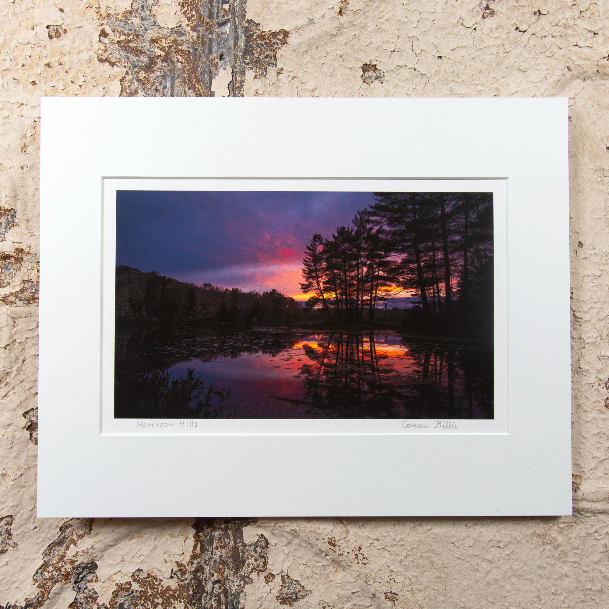 Harrison Hills Segment matted print - Around Wisco
